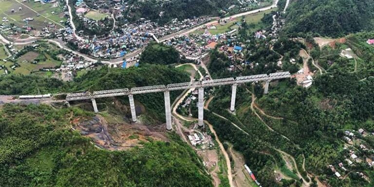 Manipur: NFR Completes Girder Launching on World’s Tallest Railway Pier ...